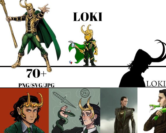 Loki PNG Loki SVG Loky Bundle Loki Clipart Cricut Instant - Etsy