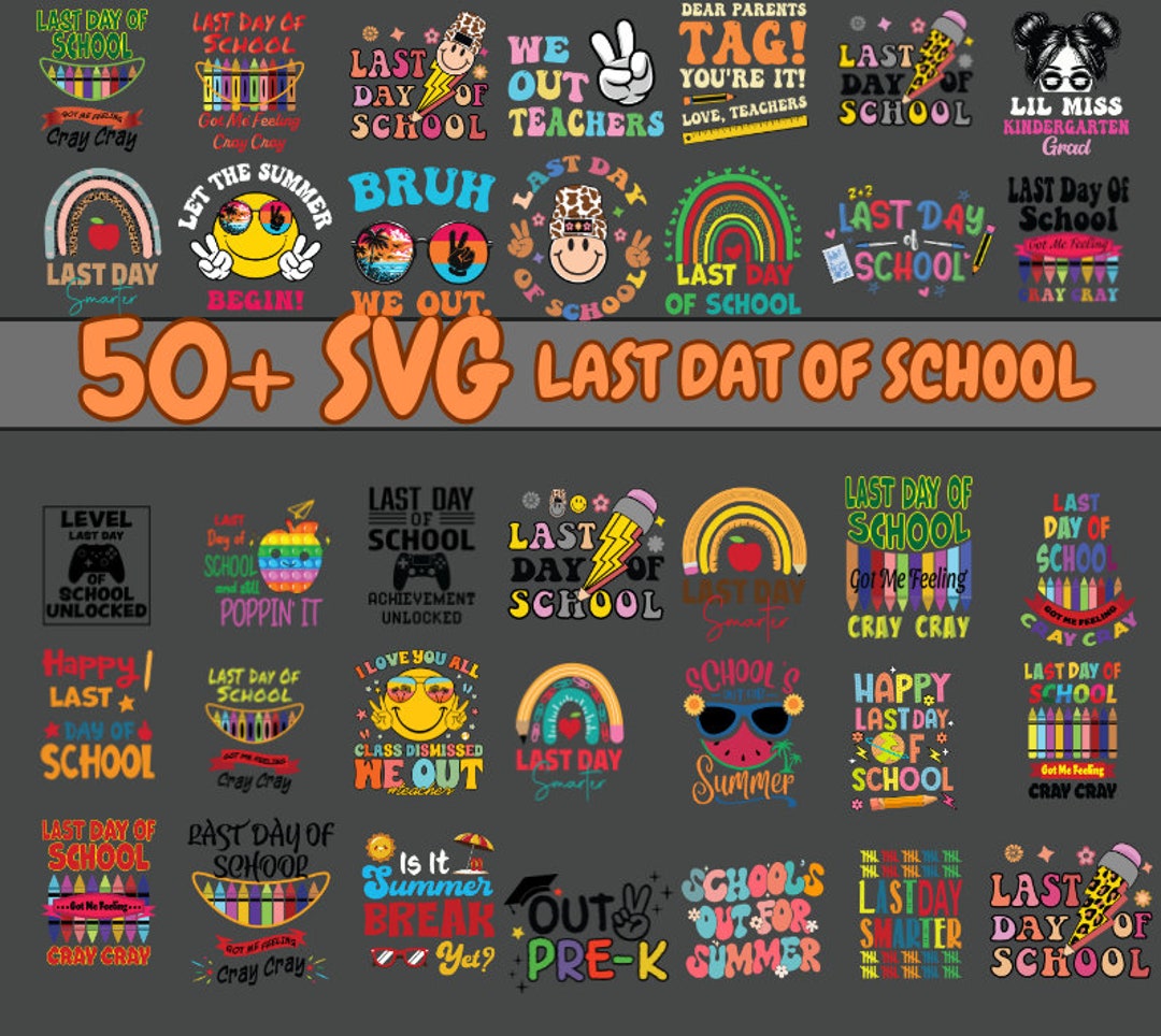 Last Day of School Svg, End of School Svg, Summer Loading, Teacher ...