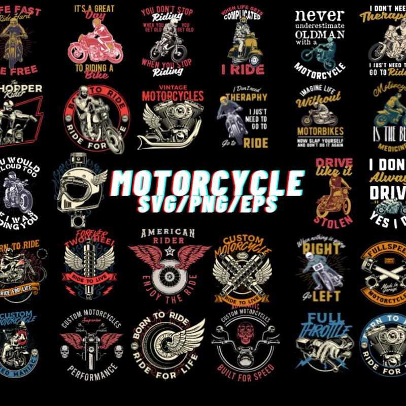 Motorcycle Crew Logo Svg - Etsy