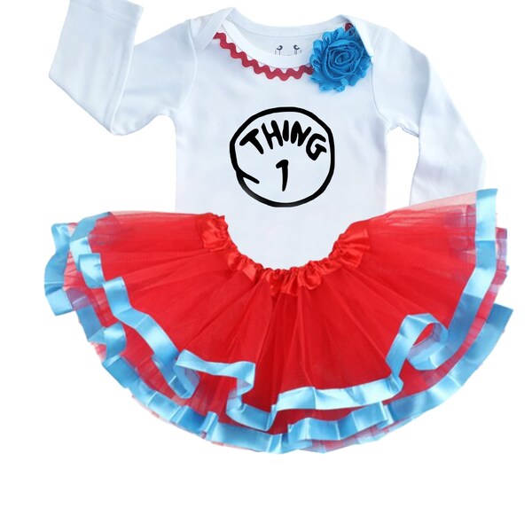 Thing 1 Thing 2 Tutu - Etsy