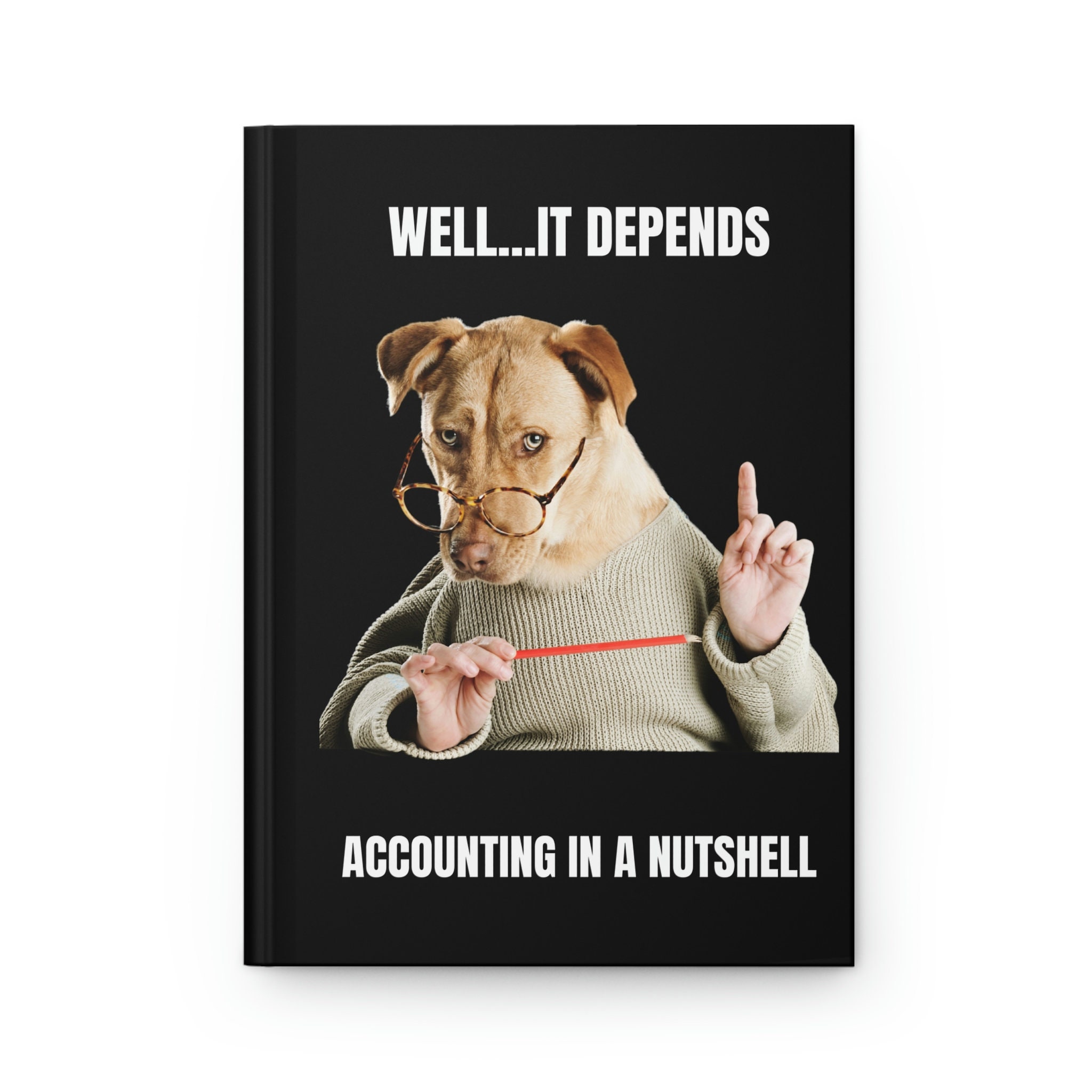 It Depends Dog Meme Accounting Notebook- Accountant Gift, CPA Gift, Tax ...