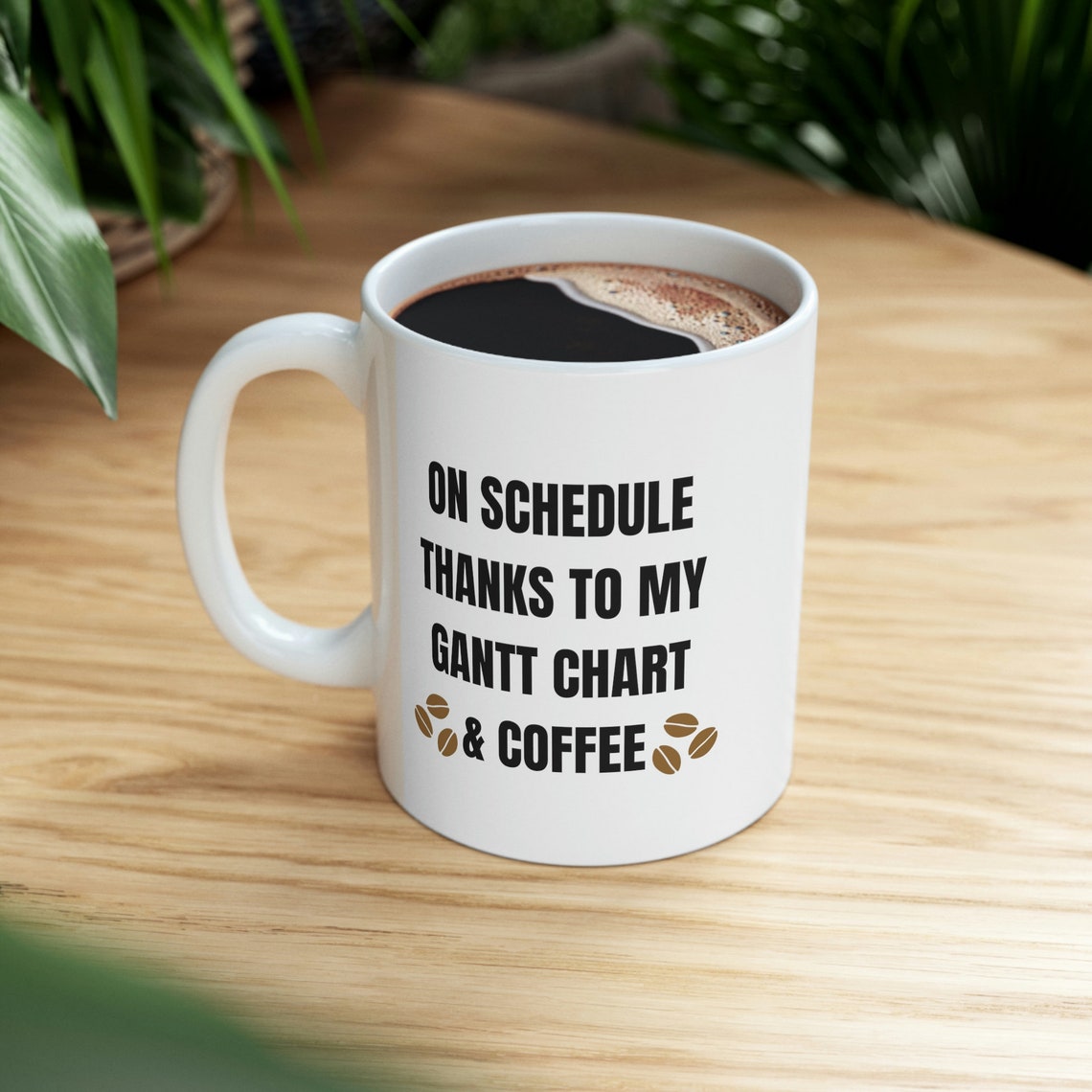 Gantt Chart & Coffee - Gift for Project Manager - Etsy