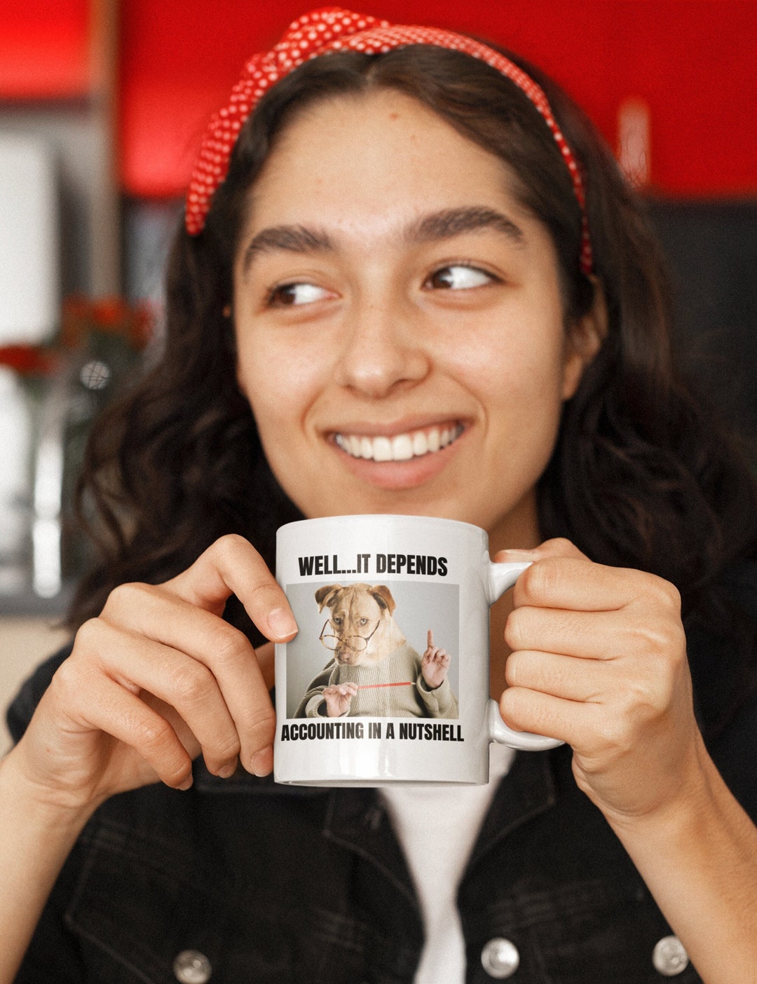 It Depends Dog Accounting Meme Mug- Tax Season, Busy Season, Accountant ...