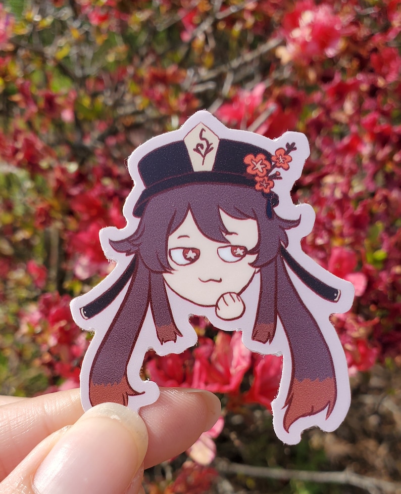 Hu Tao :3c Genshin Impact Sticker Vinyl Waterproof Cute Laptop Water ...