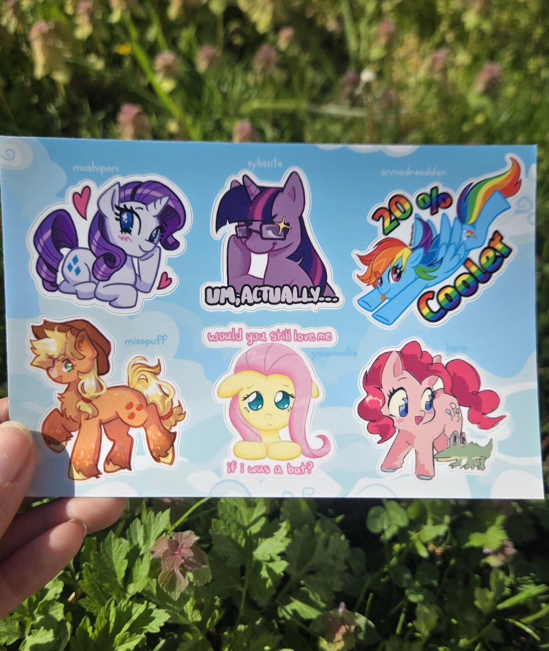 MLP Stamp Rally Sticker Sheet Vinyl Waterproof | Cute Silly Funny Gift ...