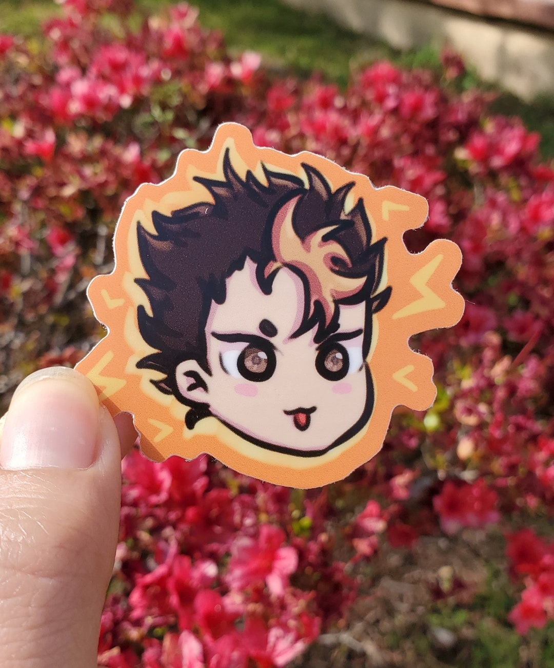 Nishinoya Yuu HQ!! Sticker Vinyl Waterproof | Noya Cute Anime Chibi ...