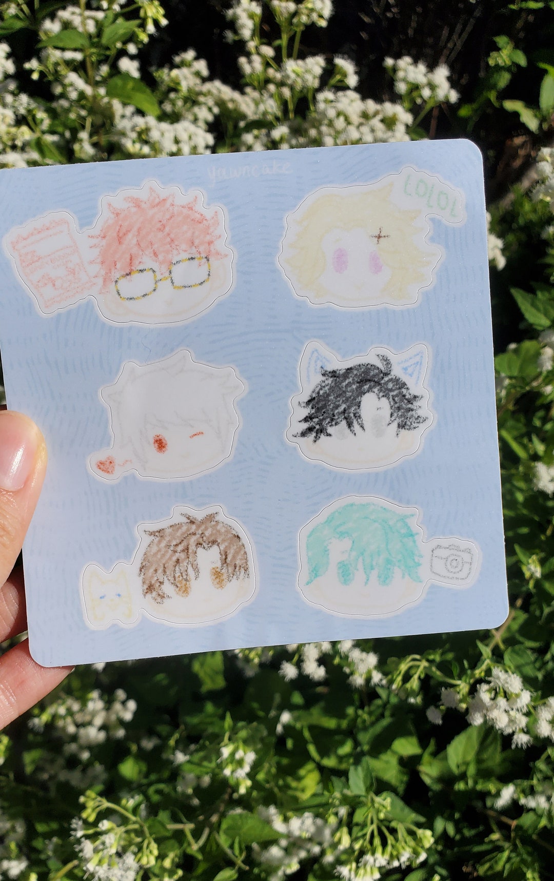 Mystic Messenger Doodles Sticker Sheet Vinyl Waterproof | 707 Yoosung ...