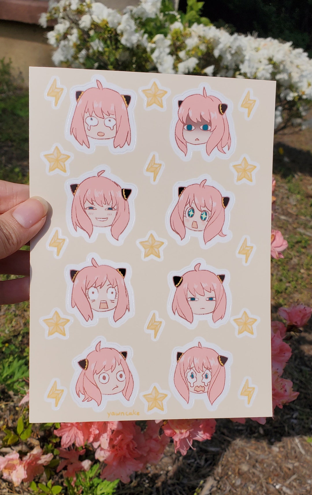 Anya Face Expressions Sxf Sticker Sheet Vinyl Waterproof | Cute Funny ...