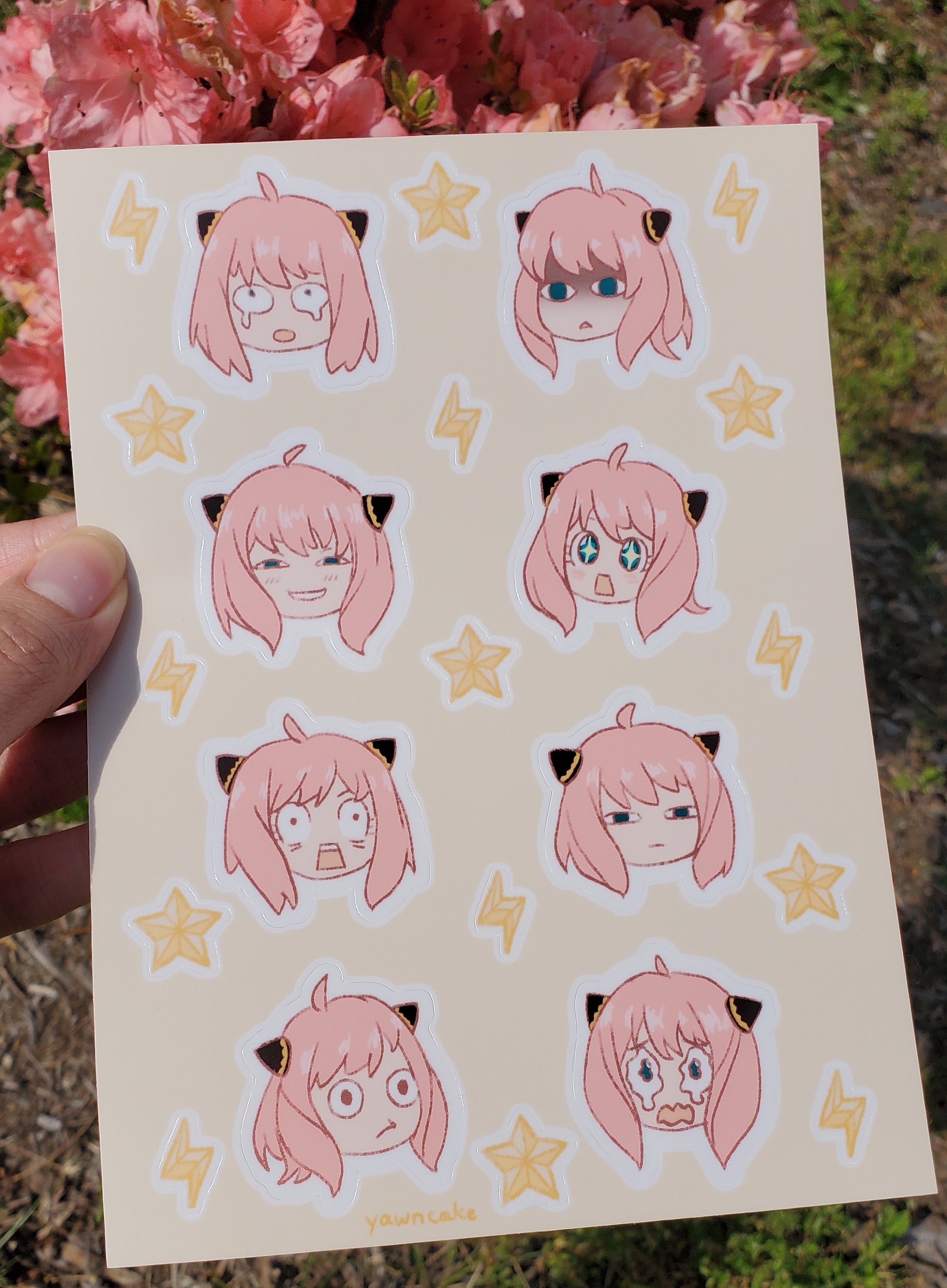 Anya Face Expressions Sxf Sticker Sheet Vinyl Waterproof | Cute Funny ...