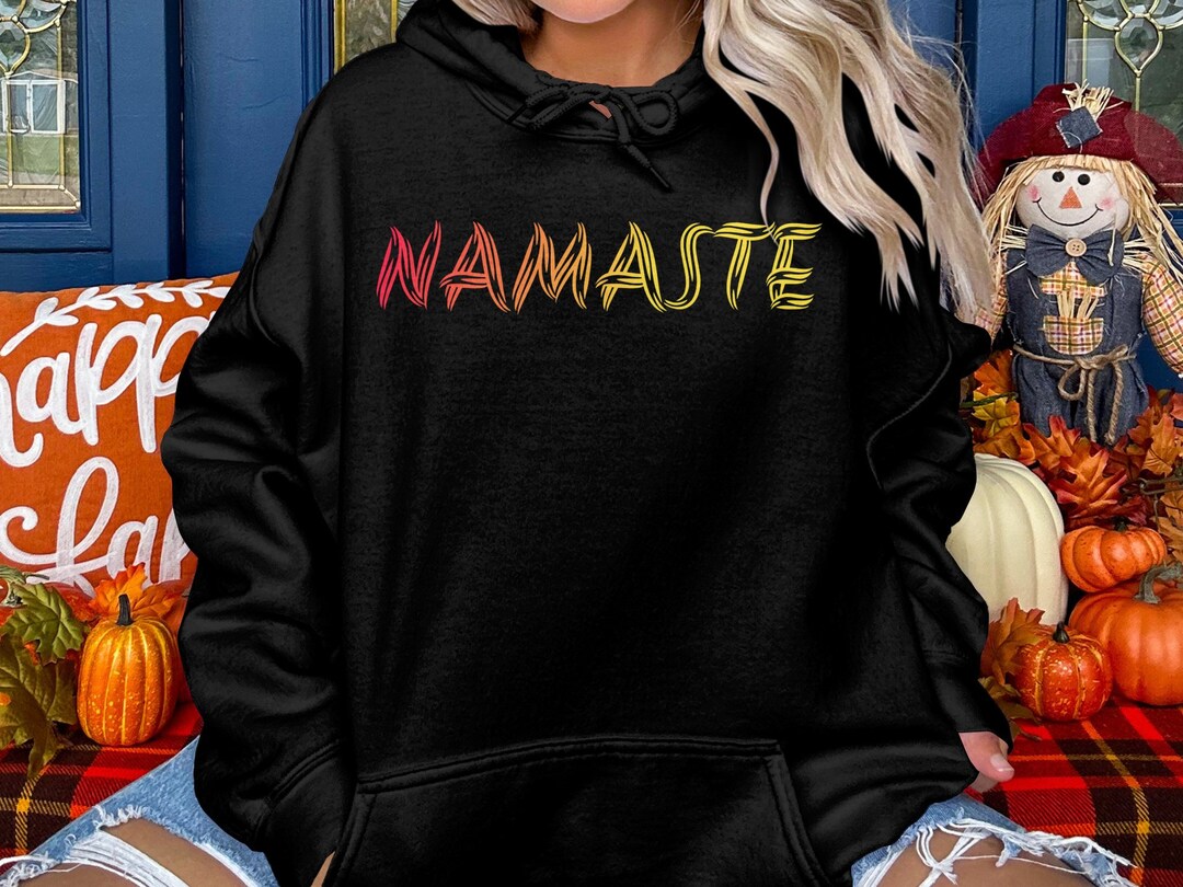 Namaste Minimalist Sweatshirt Hoodie Namaste Hoodie Yoga - Etsy