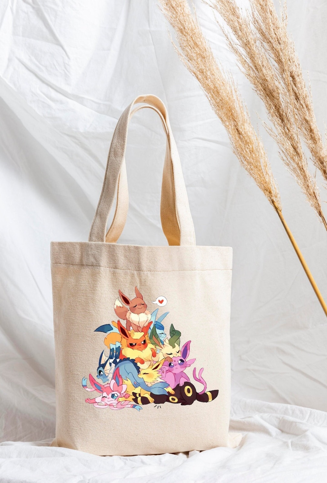 Anime Tote Bag, Anime Inspired Bag, Canvas Tote Bag, Gift for Her, Two ...