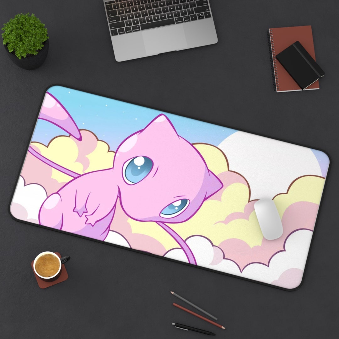 Mew Desk Mat, Anime Desk Mat, XXL Anime Gaming Mouse Pad, Anime TCG ...