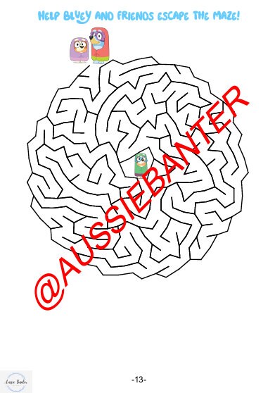 Bluey Maze Escape! Volume 2 - Etsy