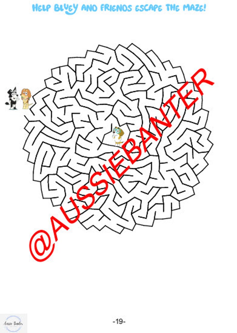 Bluey Maze Escape! Volume 2 - Etsy