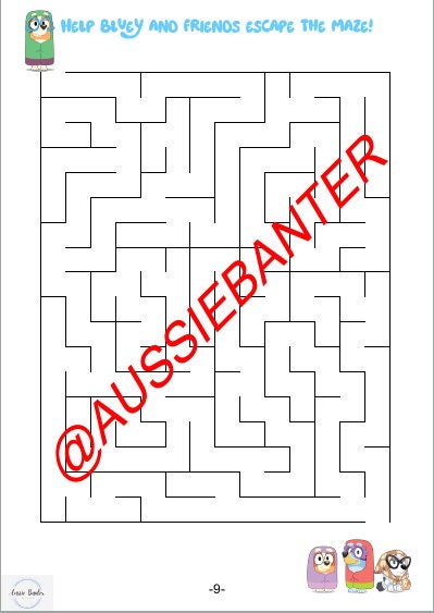 Bluey Maze Escape - Etsy