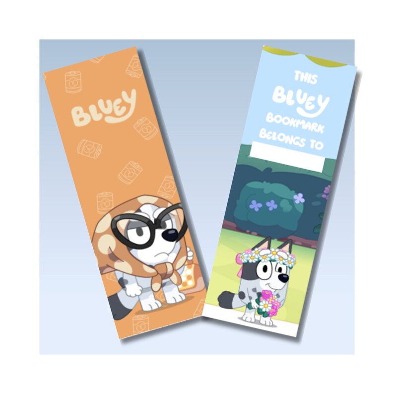 Marcadores Bluey Vol 2 Descargar - Etsy México