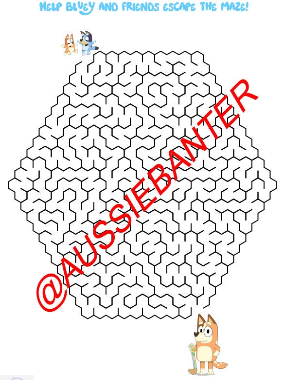 Bluey Maze Escape - Etsy