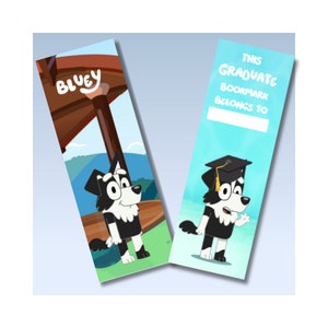 Bluey Graduation Bookmarks Download - Etsy