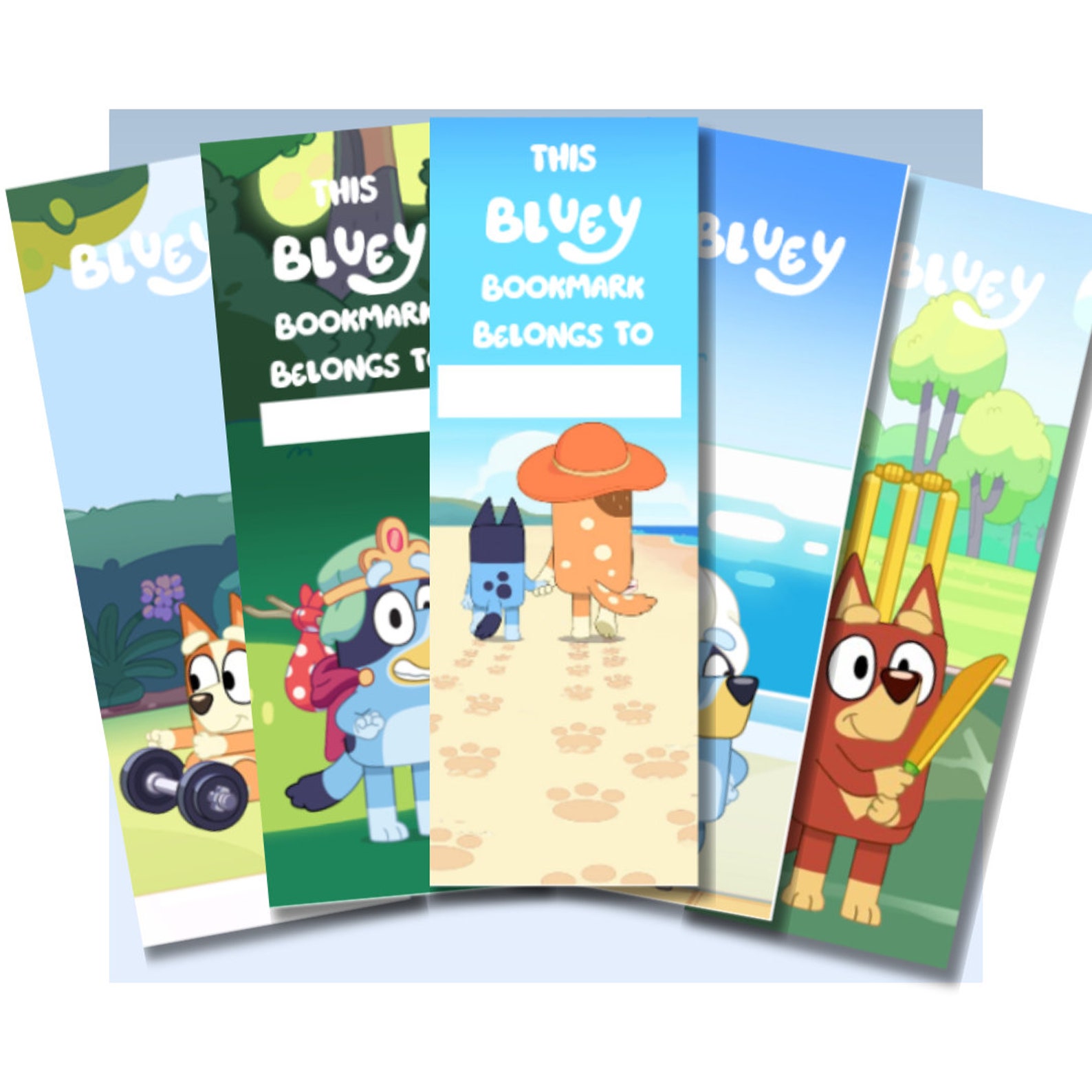 Bluey Bookmarks Vol 3 Download - Etsy