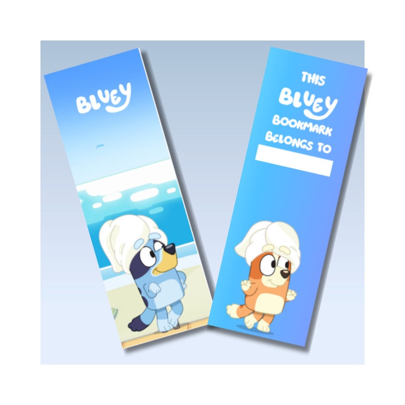 Bluey Bookmarks Vol 3 Download - Etsy