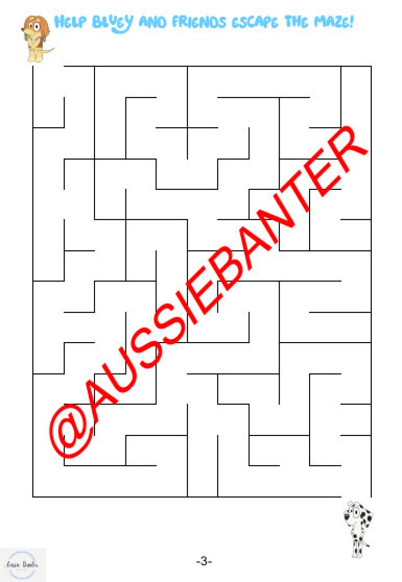 Bluey Maze Escape Volume 2 - Etsy