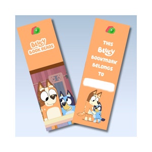 Bluey Bookmarks Download - Etsy Australia