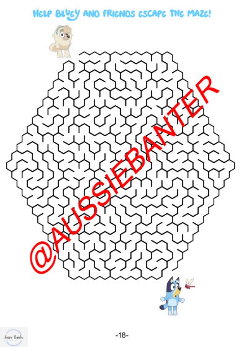 Bluey Maze Escape! Volume 2 - Etsy