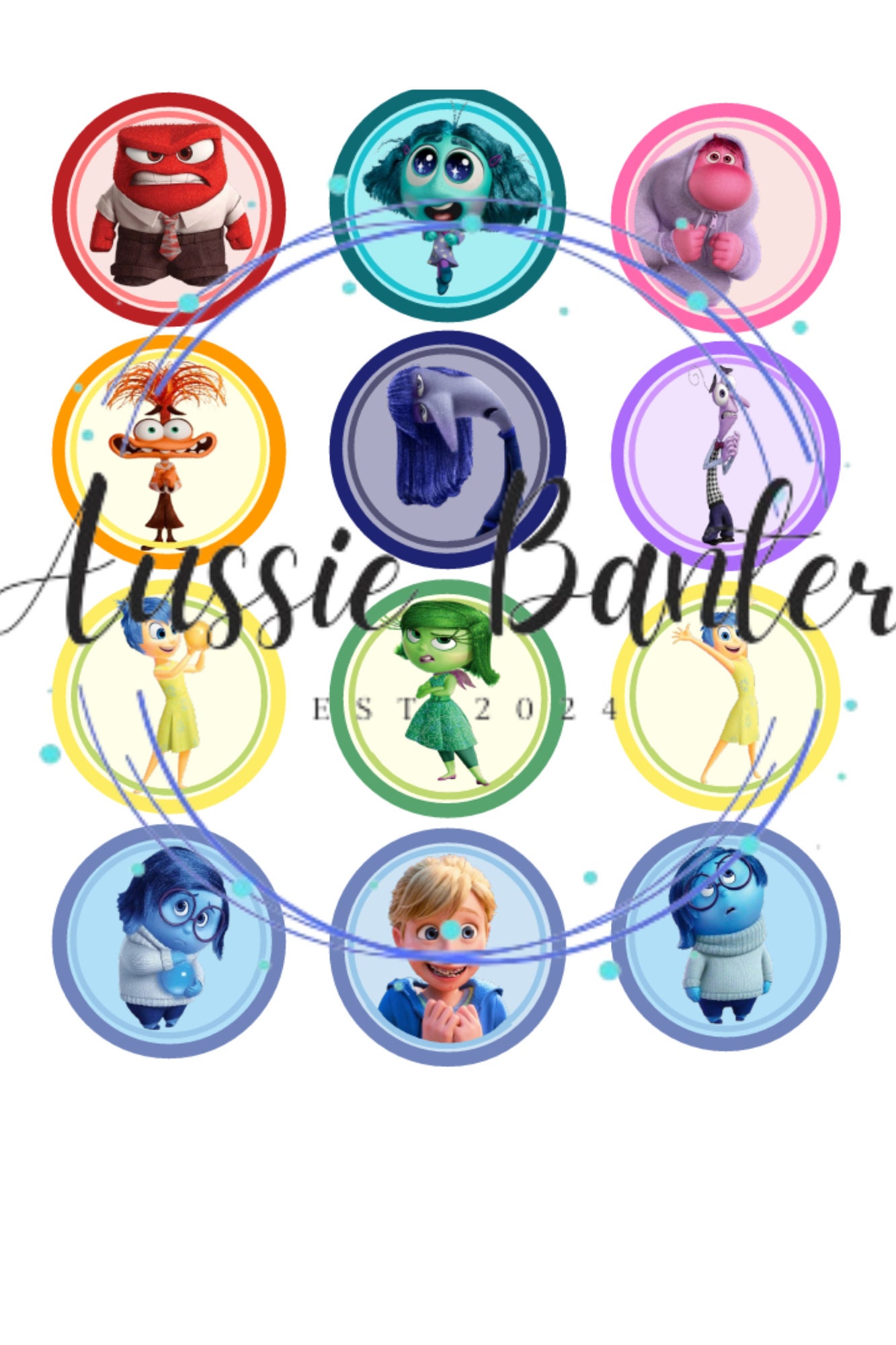 Inside Out 2 Cupcake Topper Download - Etsy Australia