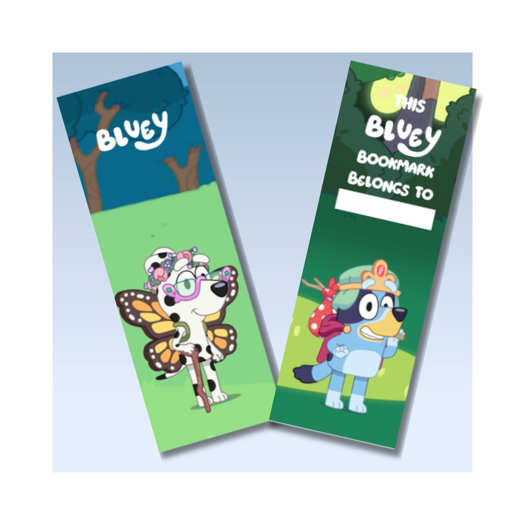 Bluey Bookmarks Vol 3 Download - Etsy