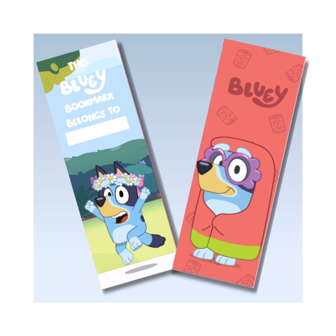 Bluey Bookmarks Vol 2 Download - Etsy