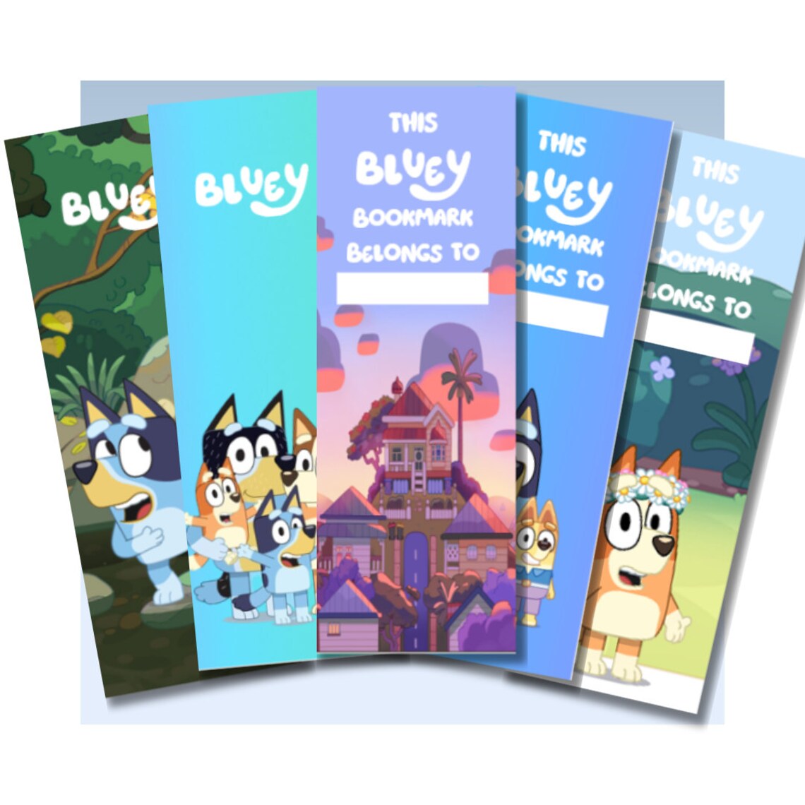 Bluey Bookmarks Vol 2 Download - Etsy