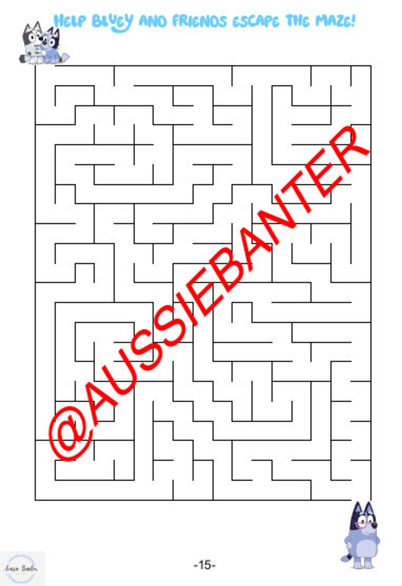 Bluey Maze Escape! Volume 2 - Etsy Australia