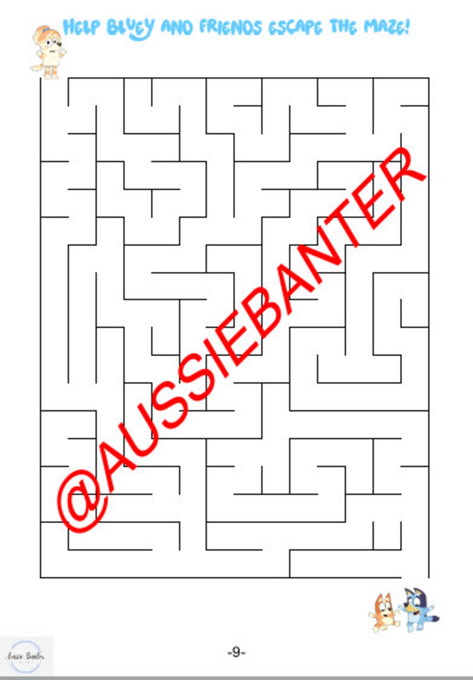 Bluey Maze Escape! Volume 2 - Etsy Australia