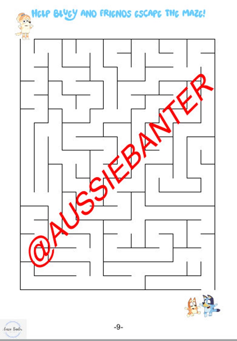Bluey Maze Escape! Volume 2 - Etsy Australia