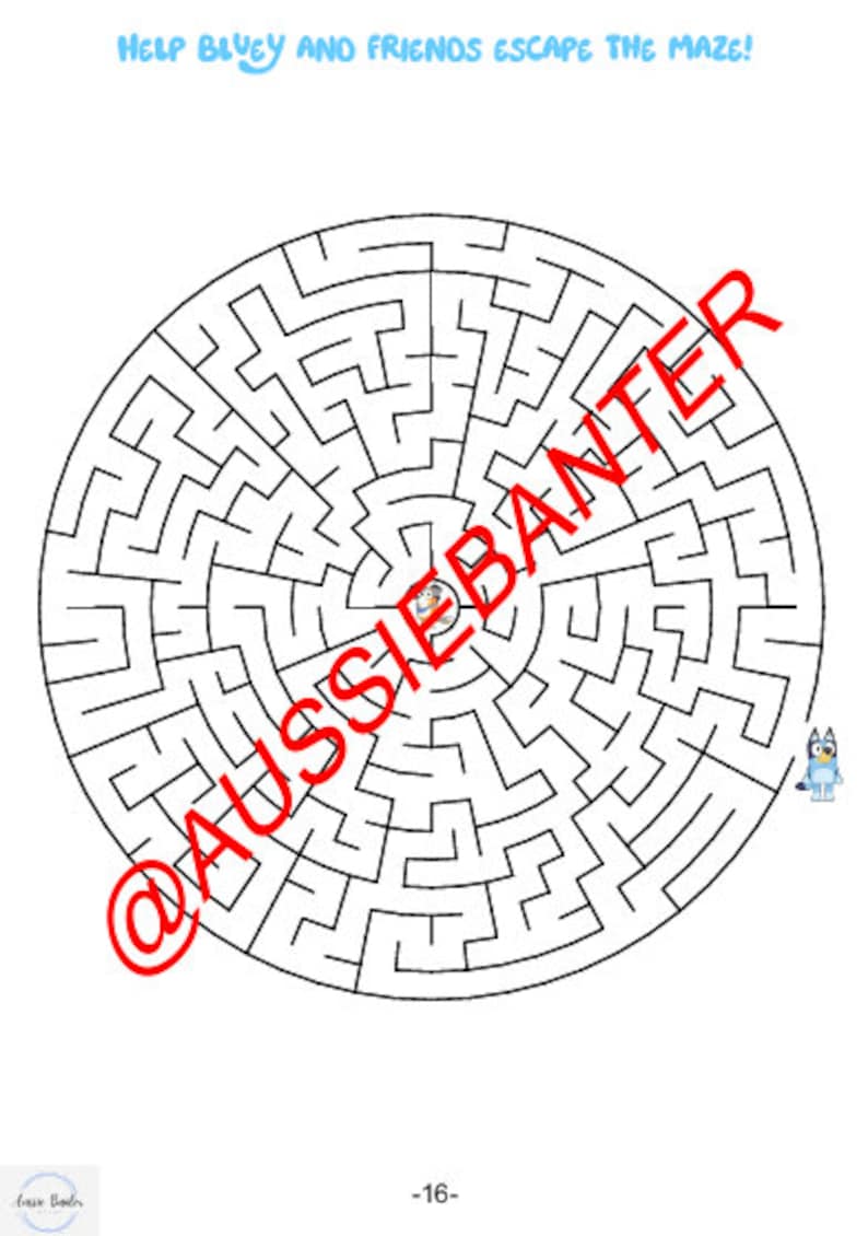 Bluey Maze Escape! Volume 2 - Etsy
