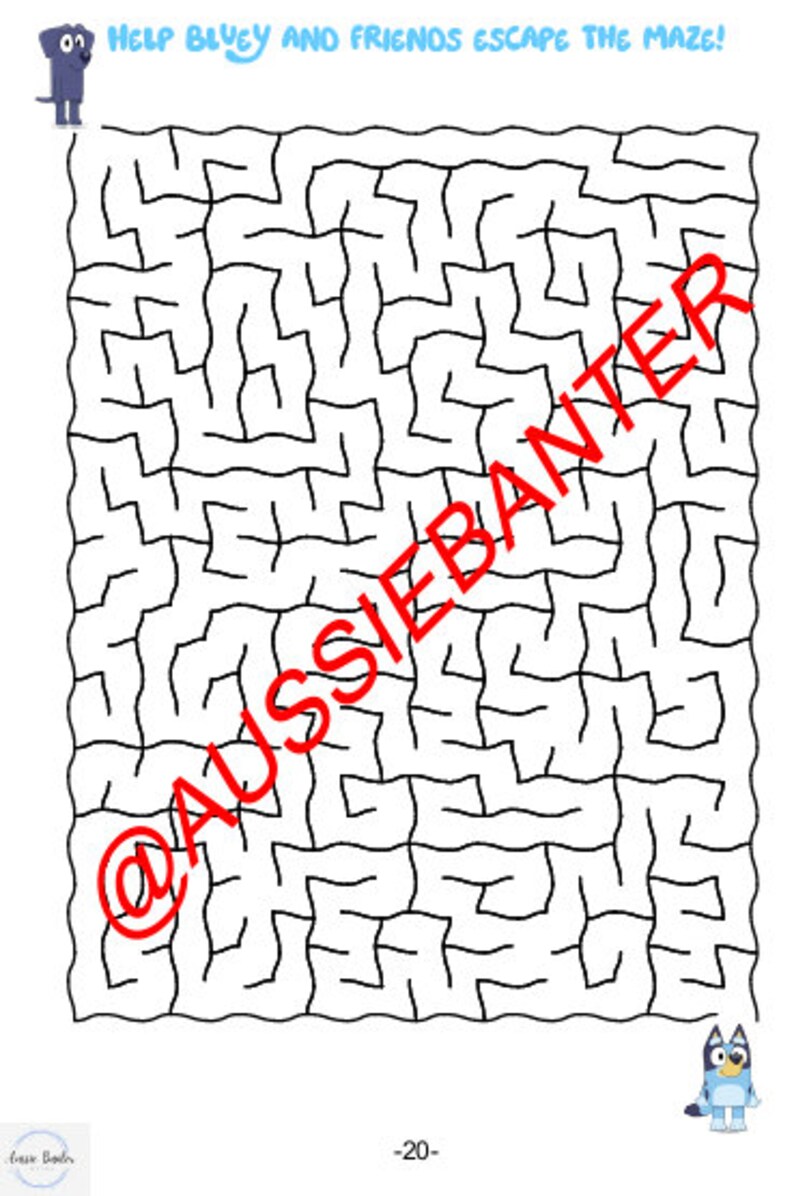 Bluey Maze Escape Volume 2 - Etsy