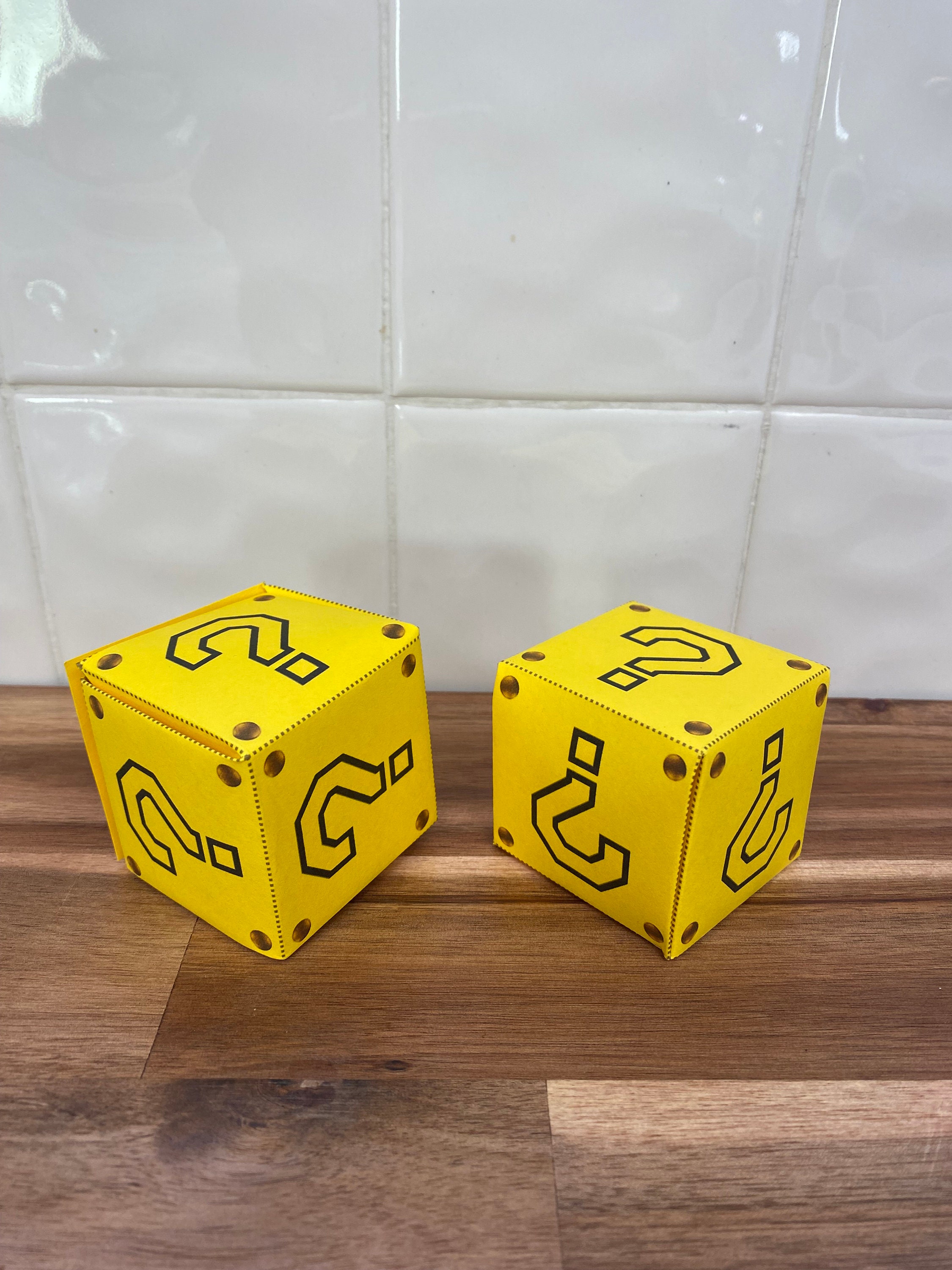 Mario Mystery Cube - Template for Standard Yellow Paper - Etsy