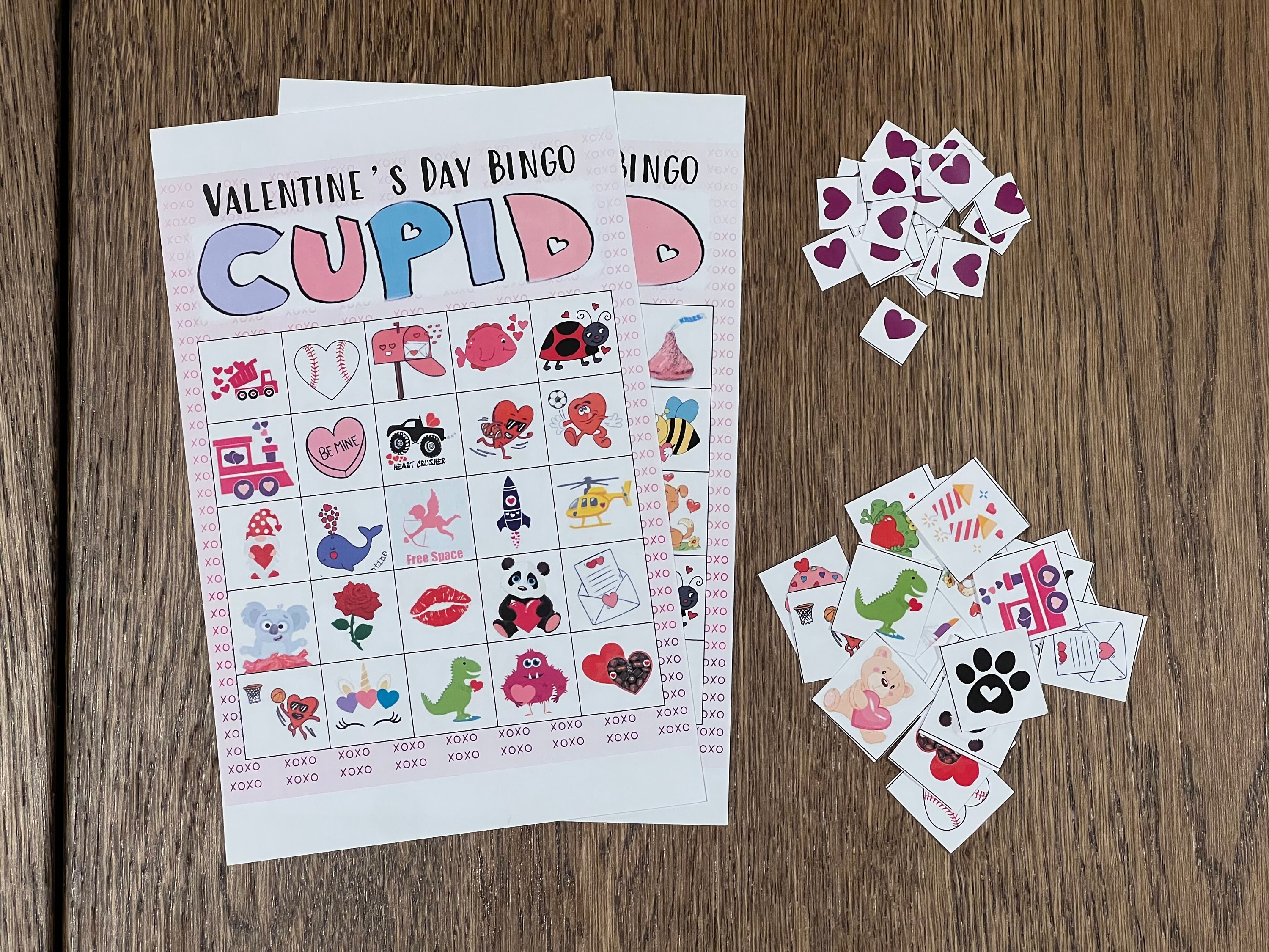 32 Valentine's Day Bingo Game - Cupid Bingo - Printable Bingo Cards ...