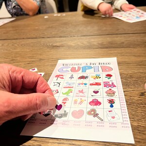 32 Valentine's Day Bingo Game - Cupid Bingo - Printable Bingo Cards ...