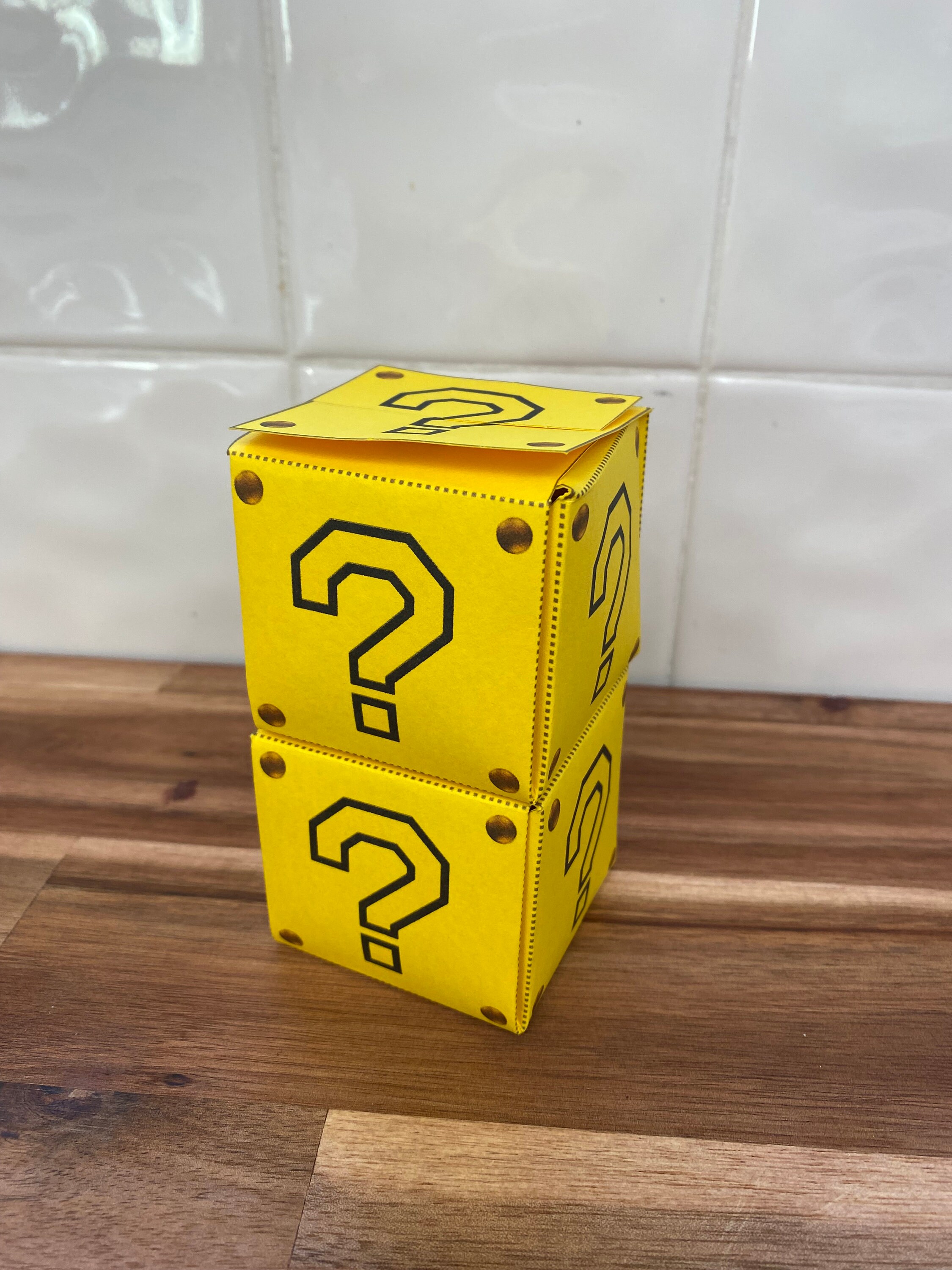 Mario Mystery Cube - Template for Standard Yellow Paper - Etsy