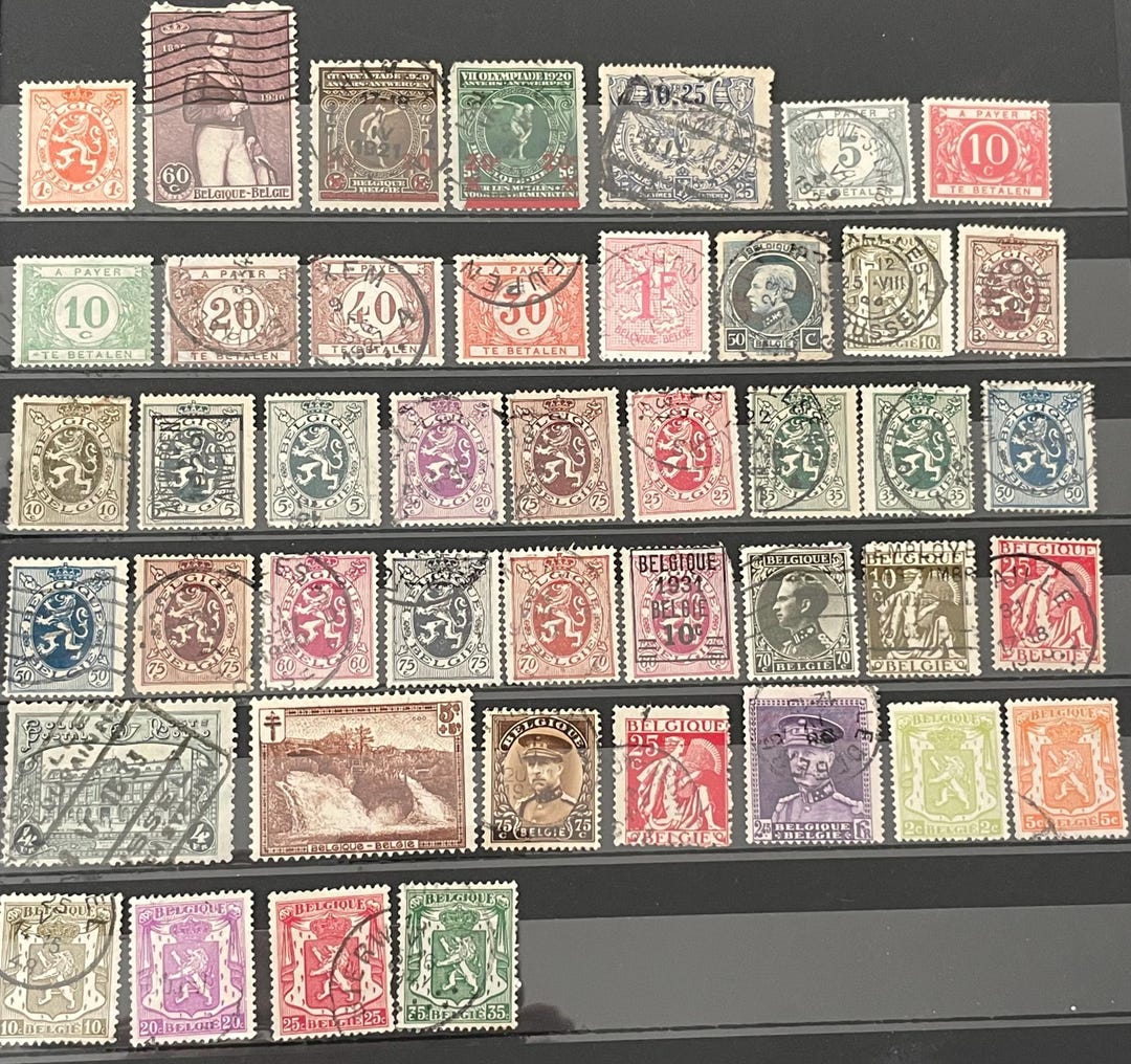 Stamps of Belgium, 1929 to 1937 - Etsy