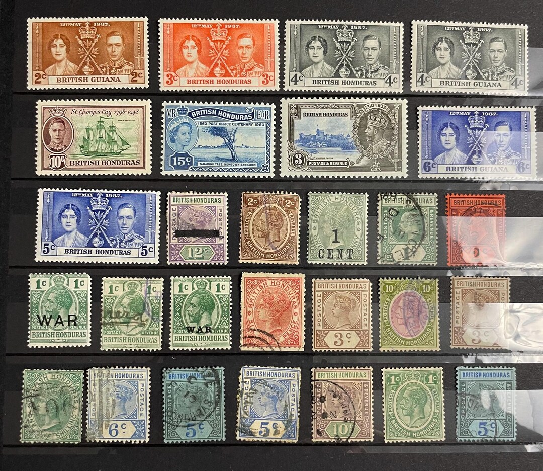Stamps of British Colonies, 1910 to 1930 - Etsy