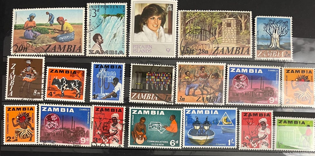 Stamps of Zambia, 1970 to 1980 - Etsy