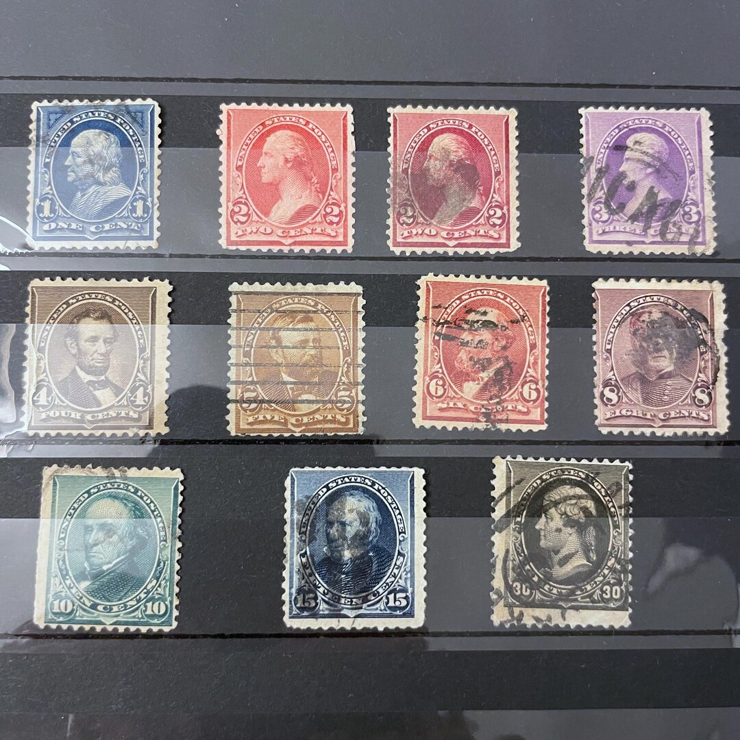 Stamps of the USA, 1890 - Etsy