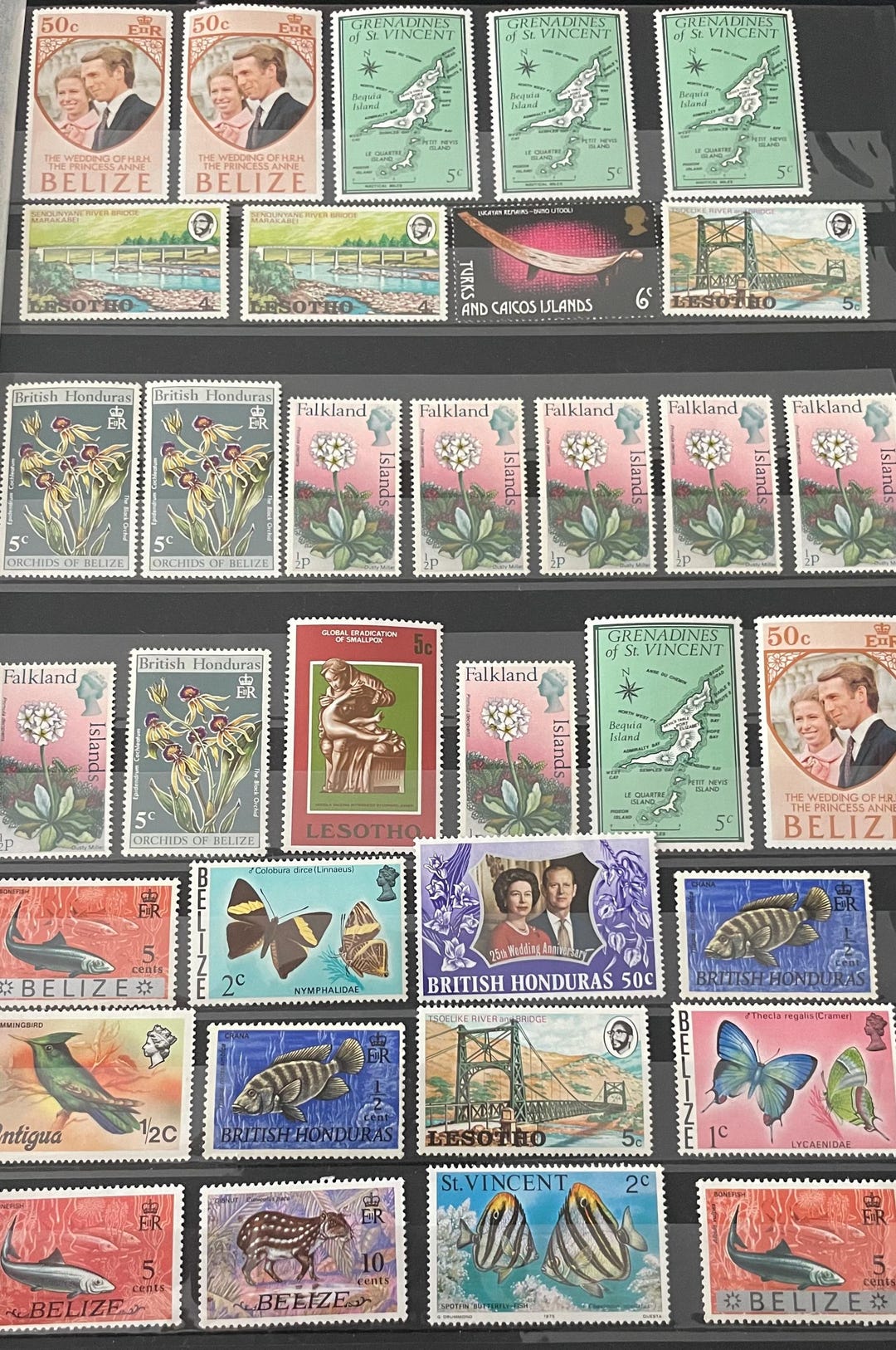 Stamps of British Colonies, 1950 to 1970 - Etsy