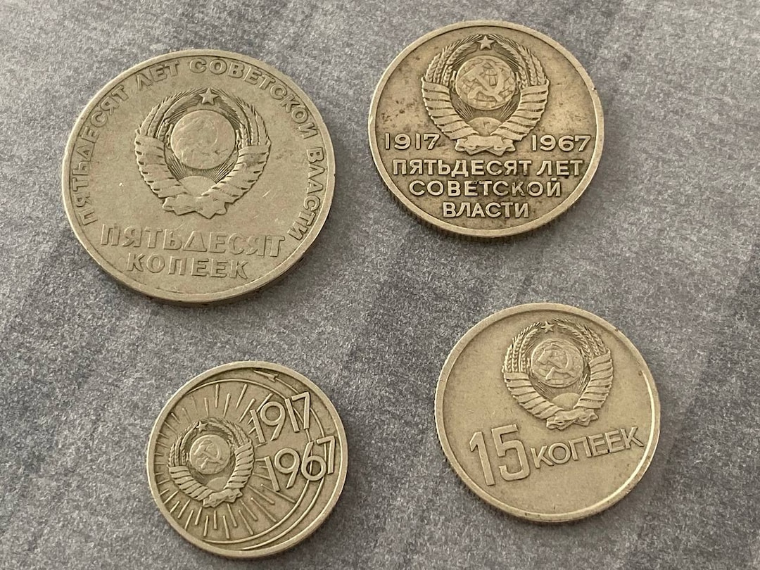 Soviet Union Coins 1917-1967 - Etsy