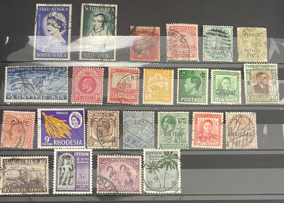 Stamps of British Colonies, 1910 to 1940 - Etsy