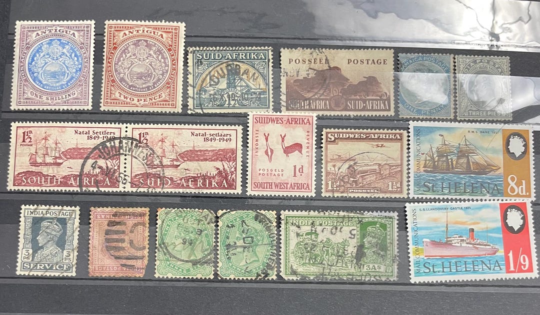 Stamps of British Colonies, 1900 to 1970 - Etsy