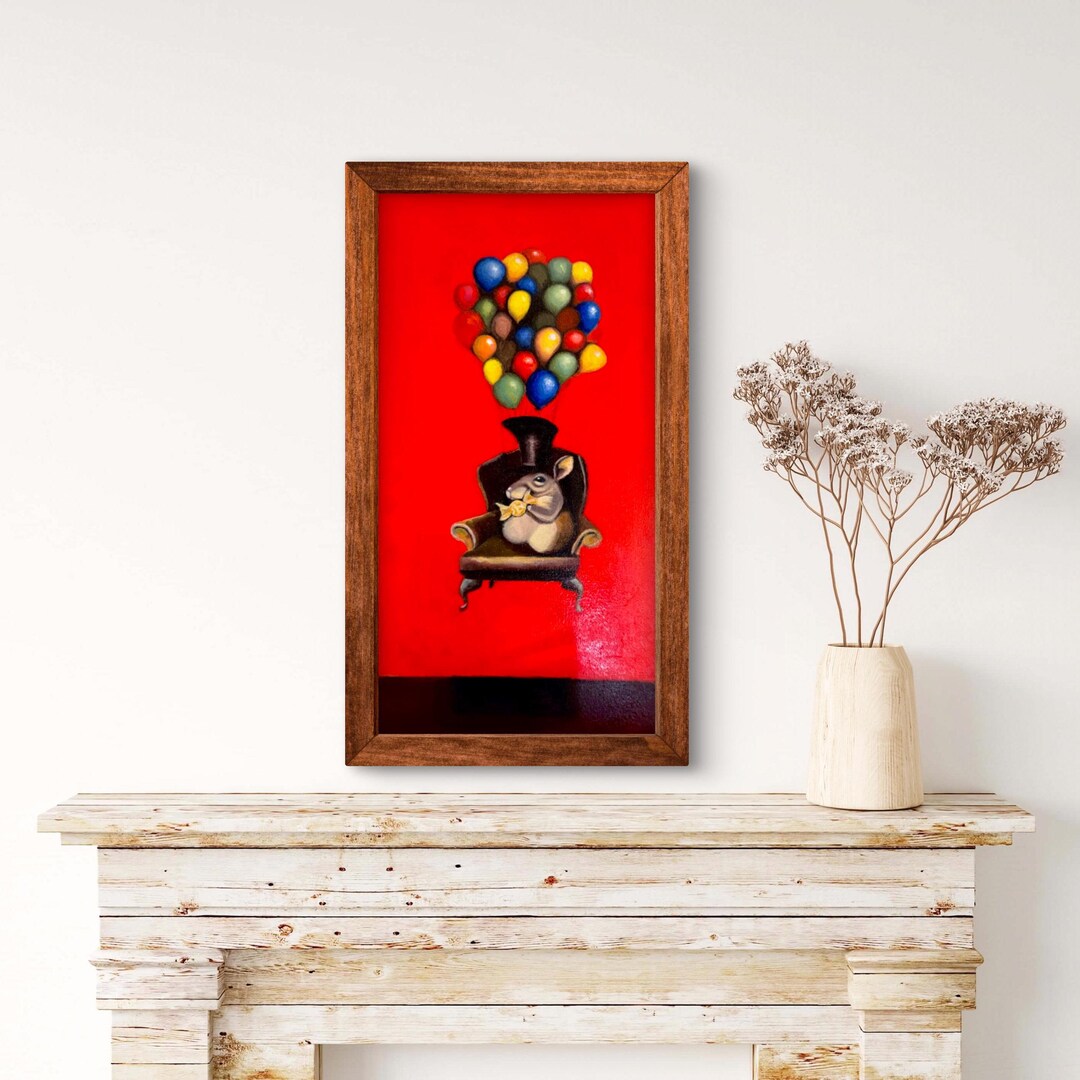 Original Whimsical Painting of Mouse - Etsy