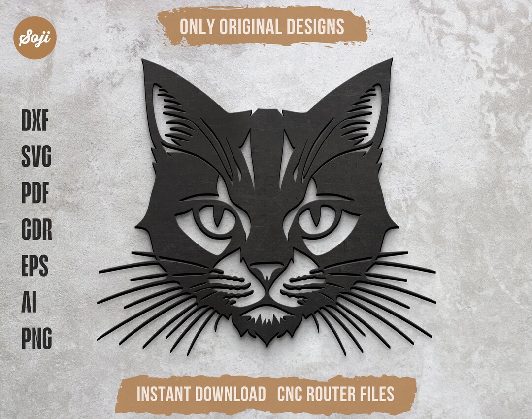 Cat Svg Laser Cut Files Dxf File for Laser Cats Cricut Svg Cnc - Etsy ...